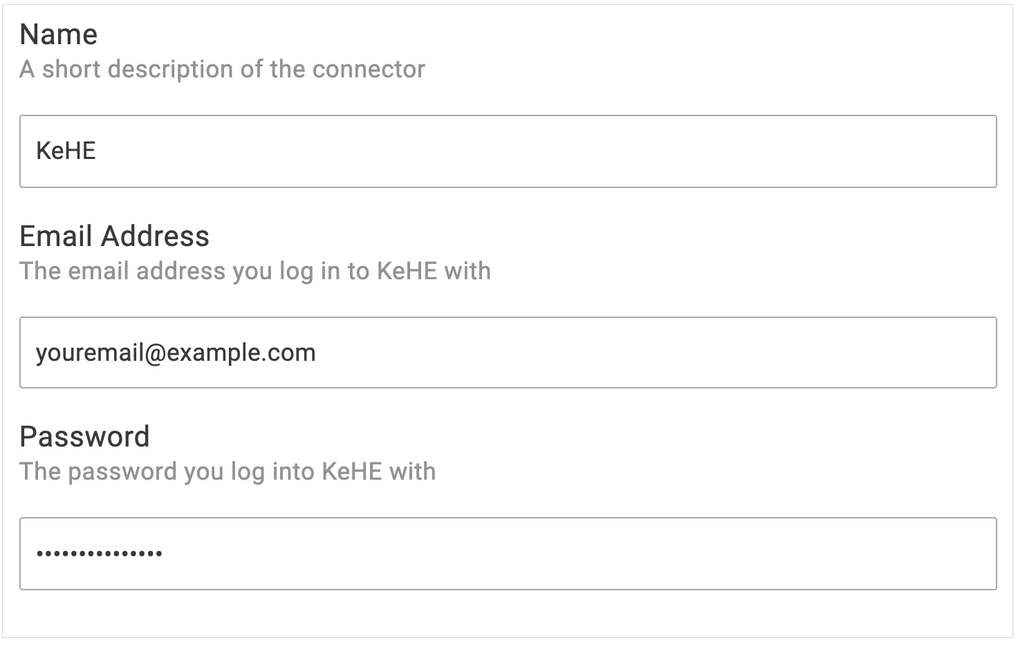 KeHE connector setup guide – Crisp Knowledge Base