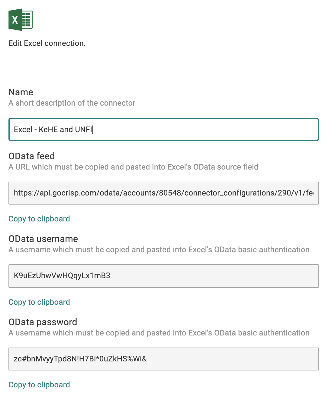 Excel Outbound Connection Setup Guide Crisp Knowledge Base